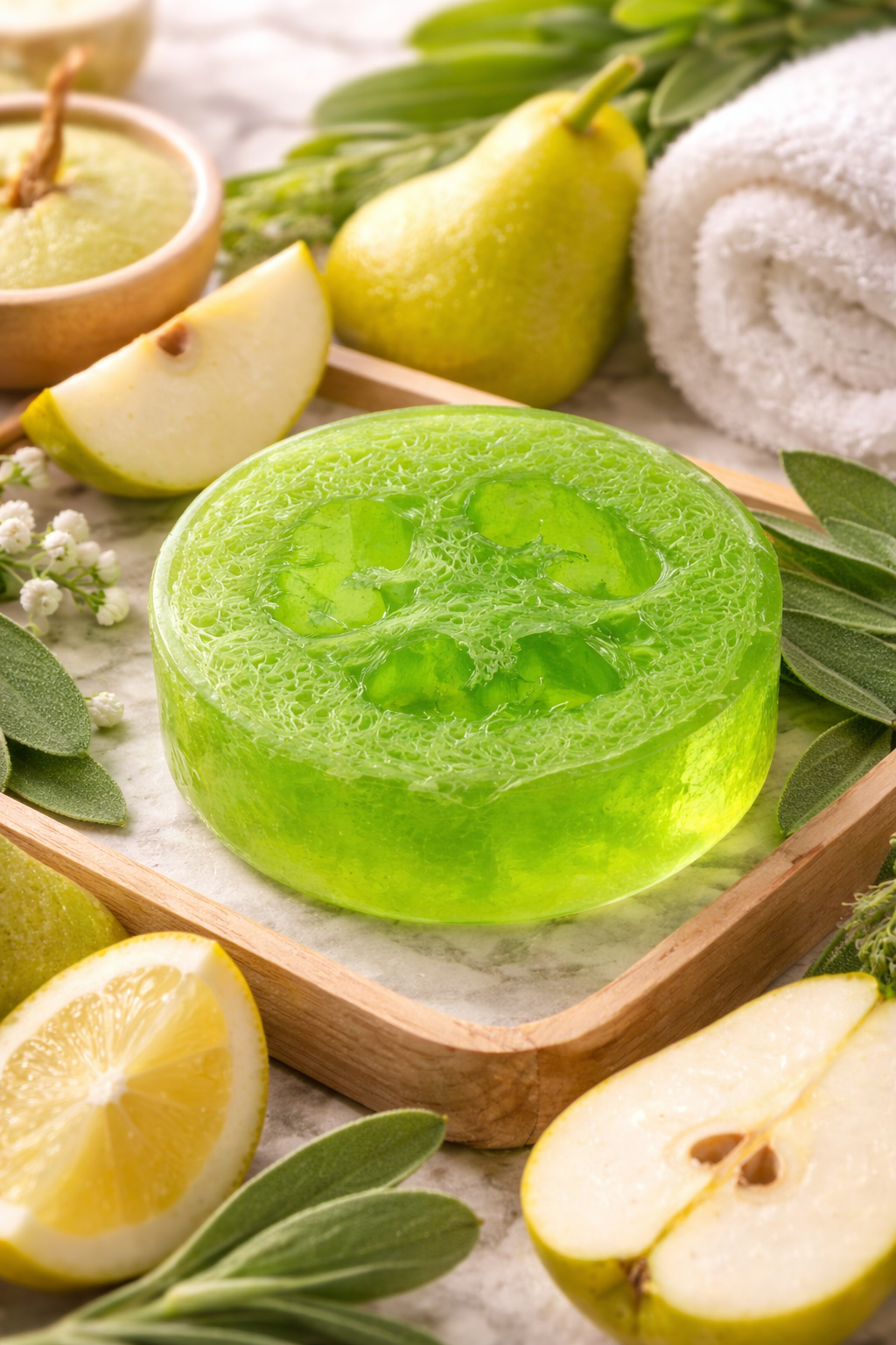 Pearadise Glow Loofah Bar – Bare Serenity Co.